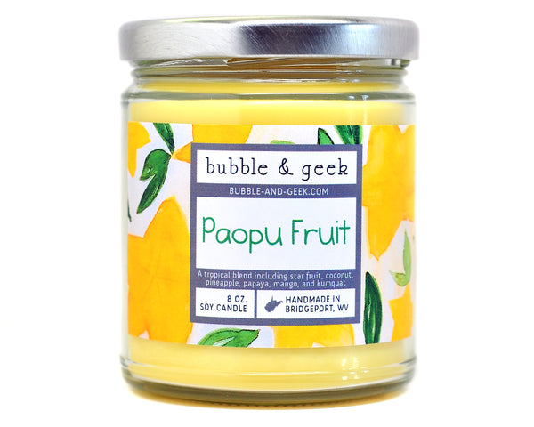Paopu Fruit Scented Soy Candle Jar – Bubble and Geek